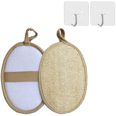 Natural Loofah Exfoliating Back Body Scrubber for Use in Shower Made ...