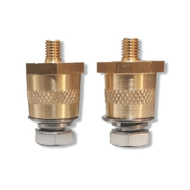 Yuly Brass Battery Terminal Connector Thread Power Connection Terminal ...