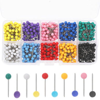 1000 PCS Map Push Pins, Map Pins for Travel Map Push Pins for Cork ...