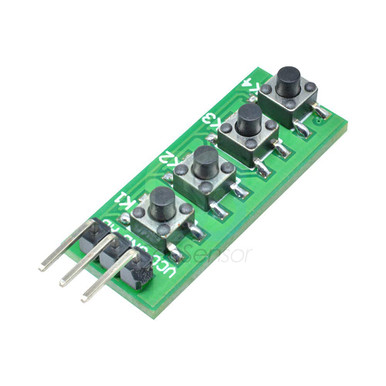 3-12V KC11B04 4 Key Analog Buttons AD Keypad Board ADC Port Keyboard ...