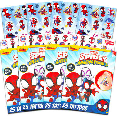 MarvelComics Marvel Spidey and His Amazing Friends Stickers and Tattoos ...