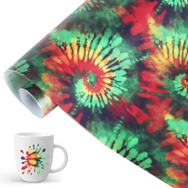 Tintnut Permanent Vinyl Tie Dye Roll - 12 inch x 5ft, Dark Green ...