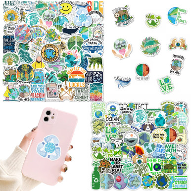 Save Earth Stickers 100Pcs Protect Nature Environmental, Climate Change ...