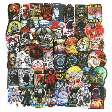 NC Laptop Stickers of Star Wars 100Pcs, Cool Vinyl Stickers for Guitar ...