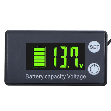 Battery Capacity Voltage Meter With LCD Display Blue Backlight Digital ...