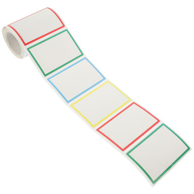 MAGICLULU 1 Roll Sticker Blank Labels Adhesive Labels Paper Tags Color ...