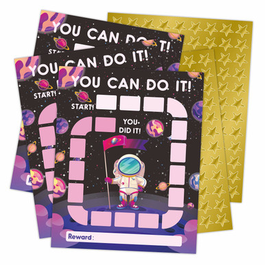 Reward Chart Set - Outer Space Astronaut Theme - 10 Charts with 216 ...