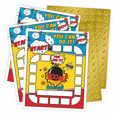 Reward Chart Set - Pop Cosmic Theme - 10 Charts with 216 Golden Star ...