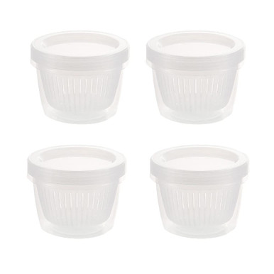 UtySty 4 Pack Onion Storage Containers with Threaded Seal Lid and ...