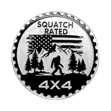 Squatch Badge Rated Car Emblem, 4 x 4 Automotive Car Badge Decals ...