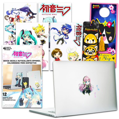 Hatsune Miku Decal Sticker Set - Bundle with 12 Hatsune Miku Decals for ...