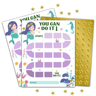 Mermaid Reward Chart, Under The Sea Behavior Chart for Girls, Toddler ...