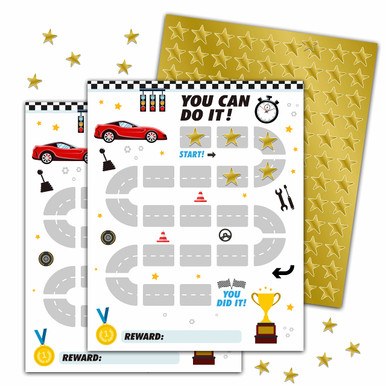Racing Car Reward Chart for Kids, Race Car Positive Behavior Chart ...