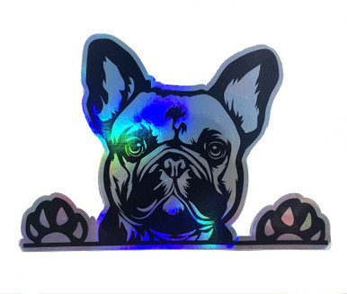 WickedGoodz French Bulldog Holographic Decal - Dog Paws Breed Bumper ...