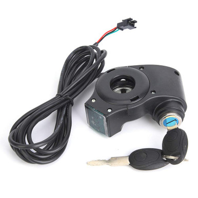 Haosie EBike Thumb Throttle LCD Display, EBike Voltage Display with Key ...