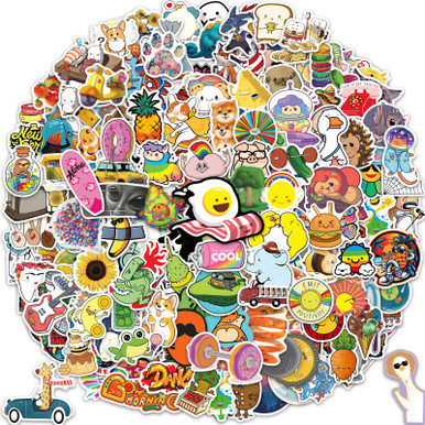 300 Pcs Stickers Pack, Colorful VSCO Vinyl Funny Stickers, Cute ...