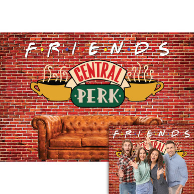 SeekPro 5x3ft Central Perk Friends Tv Show Theme Party Backdrop Red ...