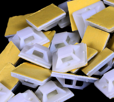 Mini Skater White Nylon Plastic Square Type Self-Adhesive+Screws Hole ...