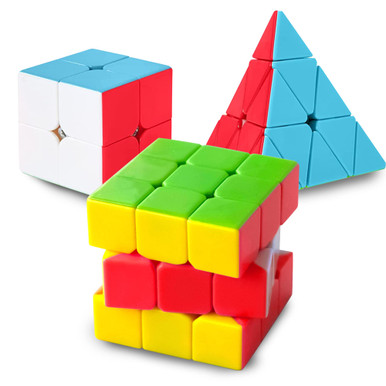 The Amazing Smart Magic Cube 3x3 2x2 Speed Cube and Pyramid Cube - Anti ...