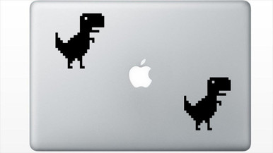 Error Dinosaur T-Rex Google Chrome Mini Game HenryDecal5550730 Set Of ...