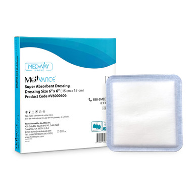 MedVance Super Absorbent Dressing, Non-Adhesive Pads for Wound Care ...