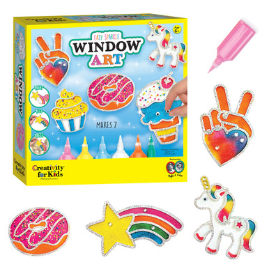 Creativity for Kids Easy Sparkle Window Art Kit - Paint and Decorate 7 ...