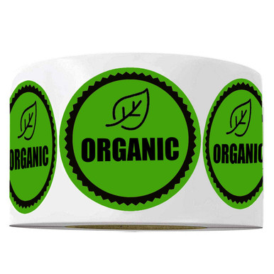Organic Stickers,1.5 Inch Organic Food Rotation Labels?Adhesive Round ...