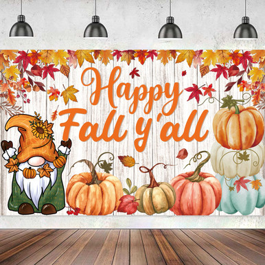 Large 71" X 43" Happy Fall Yall Banner, Fall Festival Decorations ...