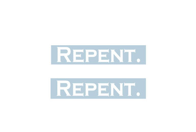 Xpin Graphics Repent Decal Sticker God Christian Religious Jesus Car ...