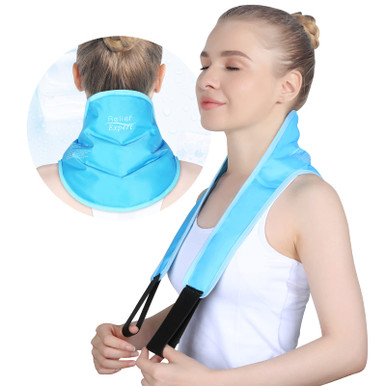 Relief Expert Neck Ice Pack Wrap for Injuries Reusable Gel Ice Pack for ...