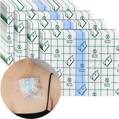 50Pcs Waterproof Shower Protector Bandage 4x4.7 inch for Chest Chemo ...