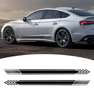 Bilisin Car Body Side Door Stickers BI024 Universal Vinyl DIY Modified ...