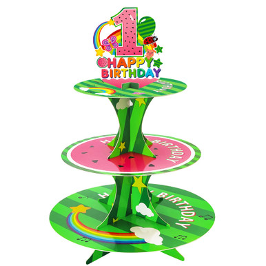 Nabenkalu Cartoon Melon Cupcake Stand 1st First Cartoon Melon Birthday ...
