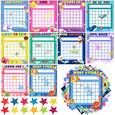 100 Pieces Kids Sticker Chart Classroom Incentive Chart Sticker Kids ...