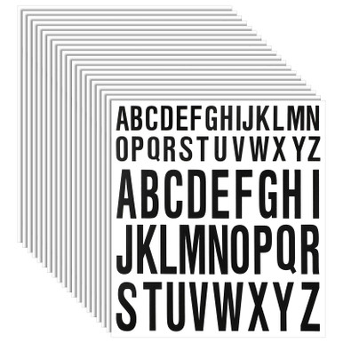 20 Set Vinyl Letter Stickers Self Adhesive Letters Stickers Capital ...