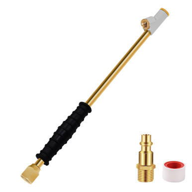 GODESON 1/4" FNPT Extended Reach Dual Head Air Chuck, 2-Way Connection ...