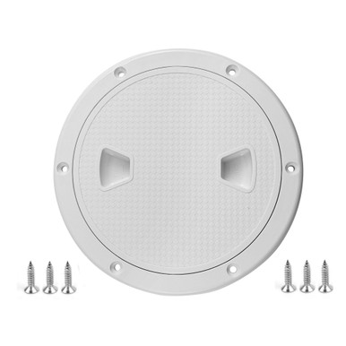 6" White Circular Inspection Hatch Marine Access Port Hatch Cover,Boat ...