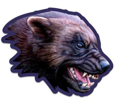 GT Graphics Wolverine Head - 8" Vinyl Sticker - for Car Laptop I-Pad ...