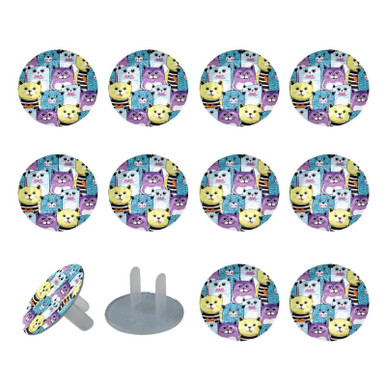 Electrical Outlet Covers 12 Pack, Plastic Plugs Covers Socket Protector ...