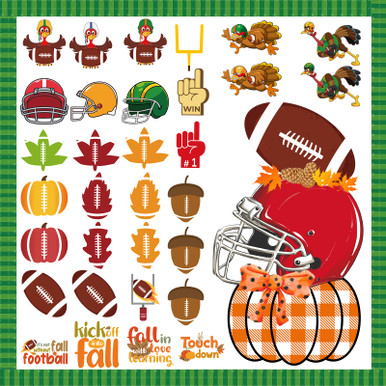 XEFINAL Fall Football Theme Classroom Bulletin Border Decoration Kit ...