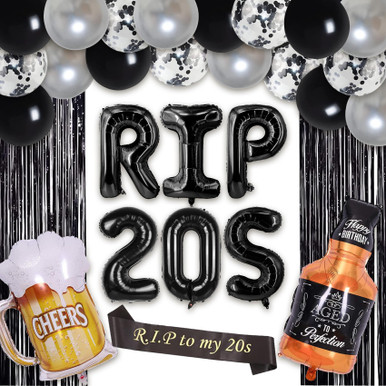 Rip 20s Birthday Decorations Rip To My 20s Birthday Decorations Death ...