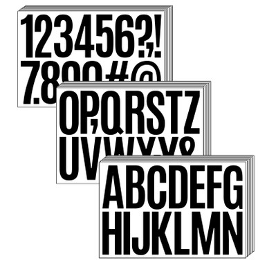 384 Pcs 24 Sheets Large Letter Stickers, 3 Inch Bulletin Board Letters ...