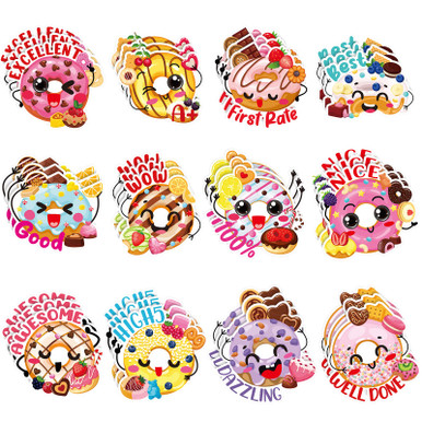 Jetec 300 Pcs Sticker for Kids Scented Motivational Stickers Reward ...