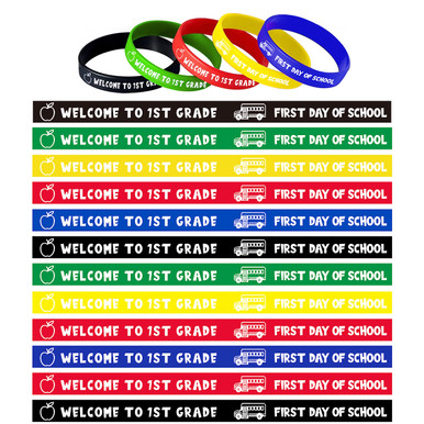 Welcome to 1st Grade Wristbands Bracelets,First Day of 1st Grade ...
