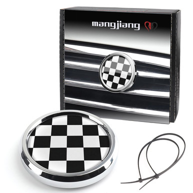 3D Front Bumper Grill Emblem Badge Chrome Cover for Mini Cooper One S ...