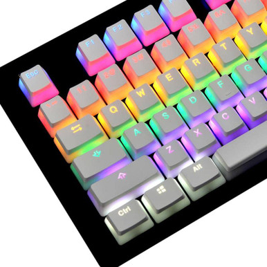 Pudding Keycaps, Translucent Layer Backlit Keycap Double Shot PBT ...
