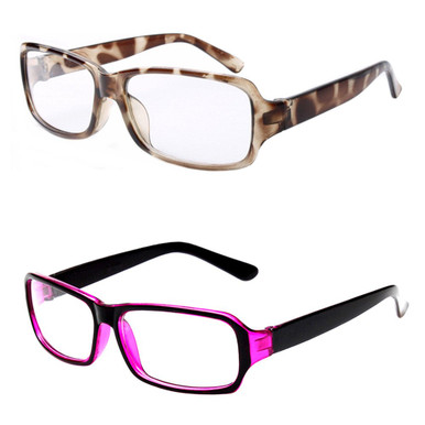 FancyG Vintage Inspired Classic Retro Style Rectangle Shape Glasses ...