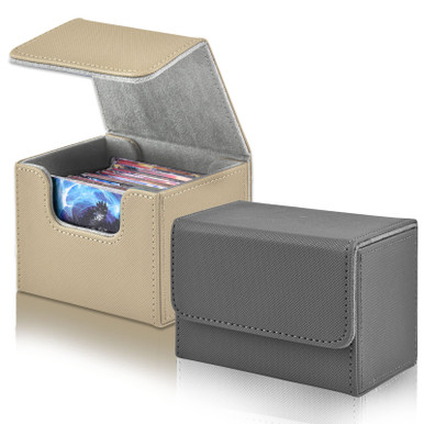 FCSELFLESS 2 Boxes Leather Card Deck Boxes Large Size Fit 100+ Plus ...