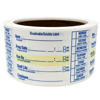 ATL Direct 2x3 Food Labels, 250 Labels for Food Containers, Dissolvable ...