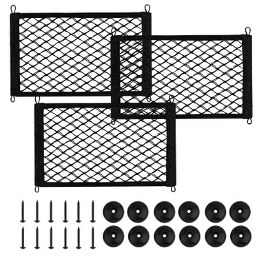 Twilight Garage Universal Stretchable Small Cargo Net, 3 Pack Pocket ...